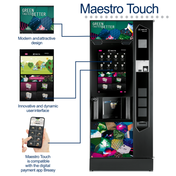 MAESTRO TOUCH 12oz Hot Drink Vending Machine