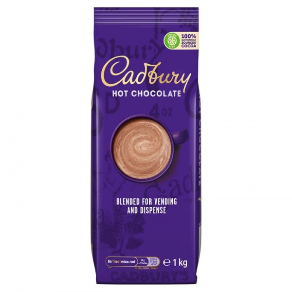 Cadbury Hot Chocolate Powder 1Kg (10 Pack)