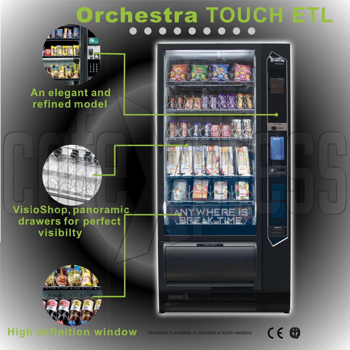 Necta ORCHESTRA TOUCH Vending Machine - BV