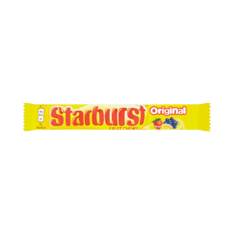 Starburst Original Fruit Flavoured Chew Sweets Stick Pack 45g (24 Pack)